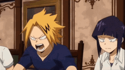 Hero Academia Denki Angry GIF | GIFDB.com