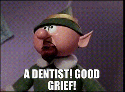 Dentist Good Grief Thank God Elf Puppet GIF | GIFDB.com