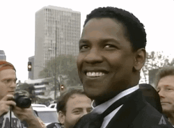 Denzel Washington Waving On Crowd GIF | GIFDB.com