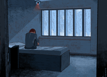 Depressed Sad Anime Mental Health Illustration GIF | GIFDB.com