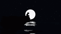 Depression Watching Moon GIF | GIFDB.com