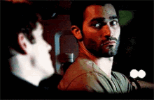 Derek Hale Inside Car Listening Looking GIF | GIFDB.com