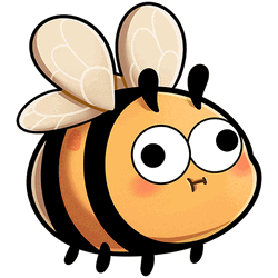 Derp Face Funny Bee GIF | GIFDB.com