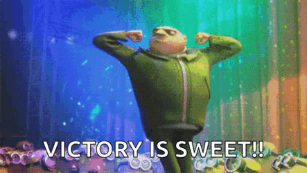 Despicable Me Gru Dancing Victory Is Sweet GIF | GIFDB.com