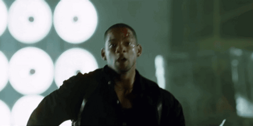 Detective Del Spooner Challenged Irobot GIF | GIFDB.com