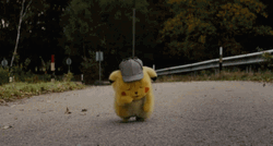 Detective Pikachu Crying While Walking Alone GIF | GIFDB.com
