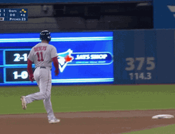 Devers Made It To The Base GIF | GIFDB.com
