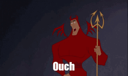 Devil Kronk Ouch GIF | GIFDB.com