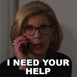 Diane Lockhart Need Help GIF | GIFDB.com