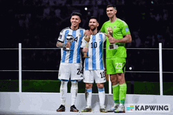 Dibu With Lionel Messi GIF | GIFDB.com