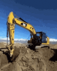 Backhoe Digging GIF | GIFDB.com