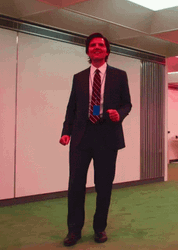 Disco Dancing Man On Suit Severance Dance GIF | GIFDB.com