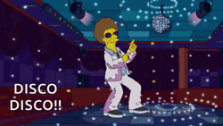 Disco Dancing The Simpson Disco Stu GIF | GIFDB.com