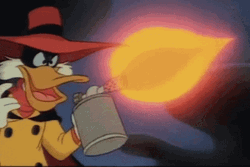 Disney Duck Using Flamethrower GIF | GIFDB.com