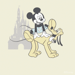 Disney Pluto Mickey Mouse Good Morning GIF | GIFDB.com