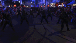 Disney World Mob Dance Performance GIF | GIFDB.com