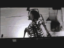 Dj Skeleton Swaying To Music GIF | GIFDB.com