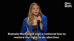 Dnc Hadley Duvall Talking About Kamala Harris GIF | GIFDB.com