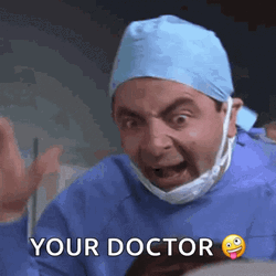 Doctor Mr. Bean Being Silly GIF | GIFDB.com