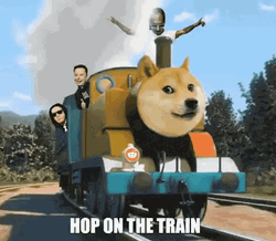 Doge Turns Into Train GIF | GIFDB.com
