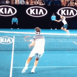 Dominic Thiem Rolling Over GIF | GIFDB.com