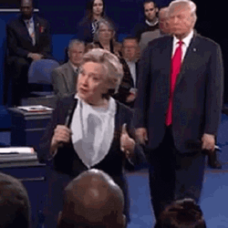 Donald Trump Hilary Clinton GIF | GIFDB.com