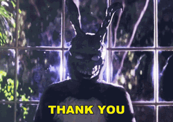 Donnie Darko Frank Rabbit Thank You GIF | GIFDB.com