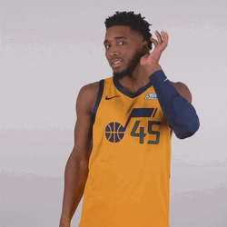 Donovan Mitchell Bro Hug Handshake GIF | GIFDB.com