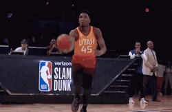 Donovan Mitchell Jazz Power Dunk GIF | GIFDB.com