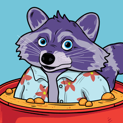 Dont Be Suspicious Trash Panda Cartoon GIF | GIFDB.com