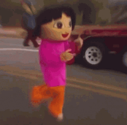 Somebody Wears Dora Costume GIF | GIFDB.com