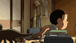 Doraemon Nobita Scared GIF | GIFDB.com