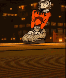 Douma Kneeling While Swaying GIF | GIFDB.com