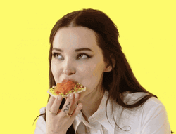 Dove Cameron Eating Yummy Pizza GIF | GIFDB.com