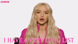 Dove Cameron I Have A Very Long List GIF | GIFDB.com