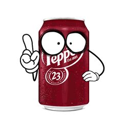 Dr Pepper Can Showing One Finger GIF | GIFDB.com