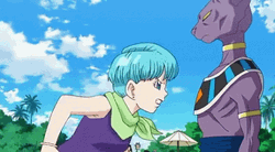 Dragon Ball Bulma Versus Beerus Slap Fighting GIF | GIFDB.com