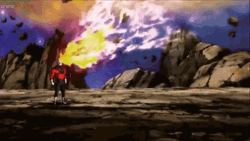 Dragon Ball Jiren Beating Up Golden Frieza GIF | GIFDB.com