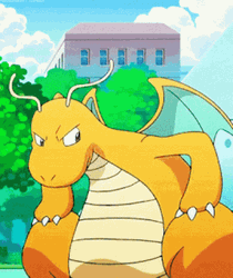 Dragonite Angry Looks Left To Right GIF | GIFDB.com