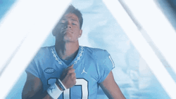 Drake Maye Pounding His Chest GIF | GIFDB.com