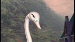 Dramatic Swan Falling Down GIF | GIFDB.com