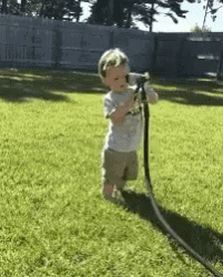 Drinking From A Fire Hose Funny Kid Fail GIF | GIFDB.com
