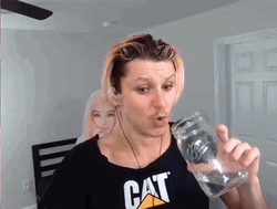 Guy Drinking Water On Water Jar GIF | GIFDB.com