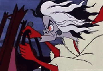 Drive Fast Angry Cruella De Vil GIF | GIFDB.com