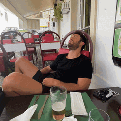 Drowsy Guy Sleeping Upright Meme GIF | GIFDB.com