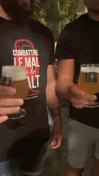 Drunk Guy Beer Cheers GIF | GIFDB.com