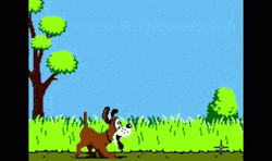 Duck Hunting Game Dog Captures Duck GIF | GIFDB.com