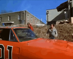 Dukes Of Hazzard Sliding On The Hood Car GIF | GIFDB.com