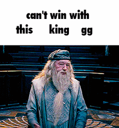 Dumbledore Can't Win With This King GIF | GIFDB.com