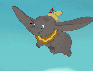 Dumbo Flapping Ears To Fly GIF | GIFDB.com